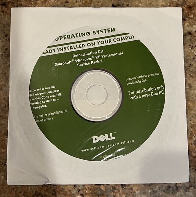 New Dell Microsoft Windows XP Professional Service Pack 2 Dell ...