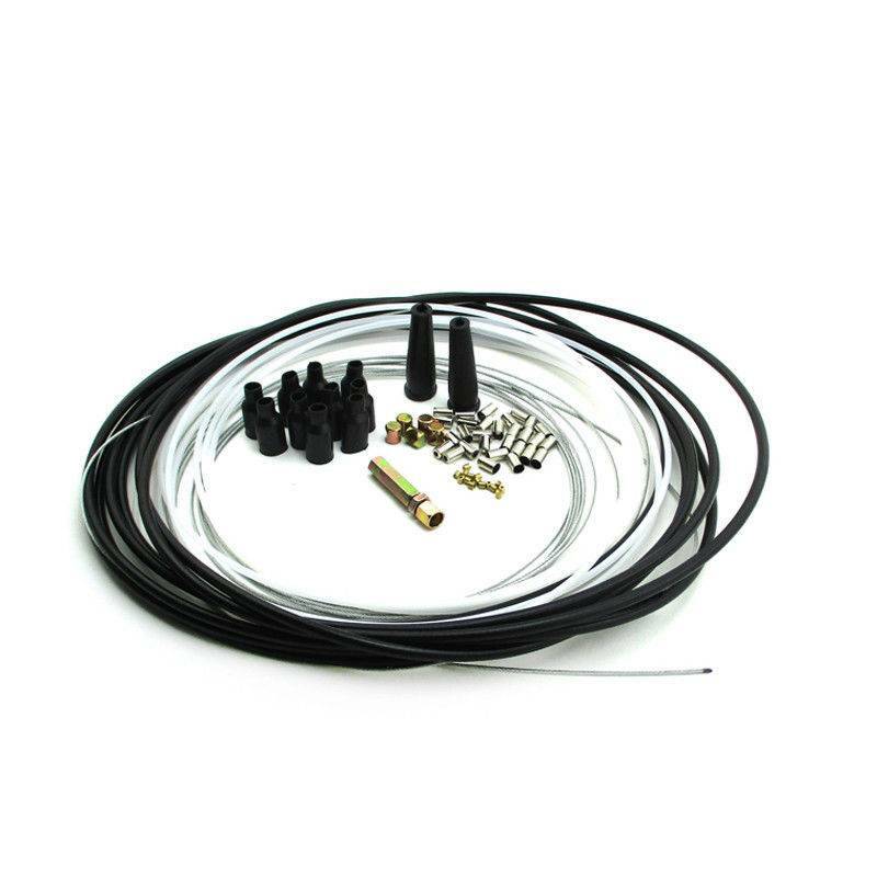 5 Metres Motorcycle Diy Throttle Cable Kit Nipples Ferrules Fit Pit ...