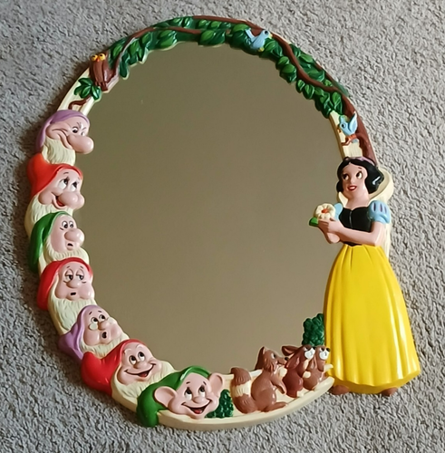 Disney Mirror with Snow White and the Seven Dwarfs | eBay