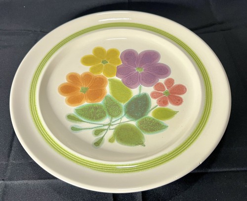 Vintage Franciscan ware earthenware Cottage BoHo dinner plate Floral ...