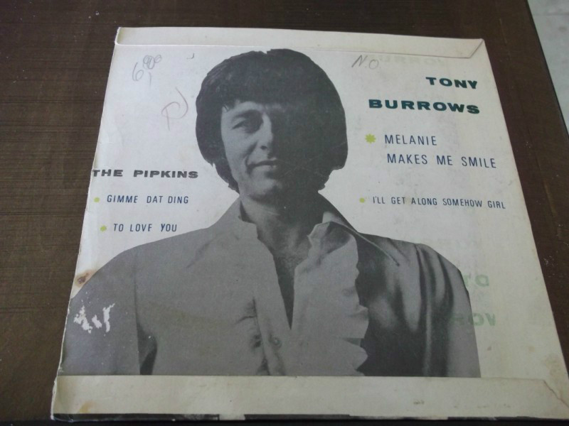 THE PIPKINS TONY BURROWS ISRAEL ONLY ISRAELI EP GIMME DAT DING/MELANIE ...