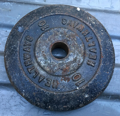 Healthways 10lb Lifting Weight Plate 1'' Hole Barbell disc pound | eBay