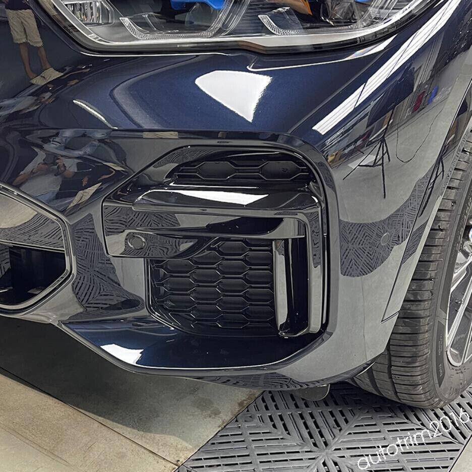 For BMW X5 G05 2019-2023 Carbon Fiber ABS Front Fog Light Lamp Frame ...