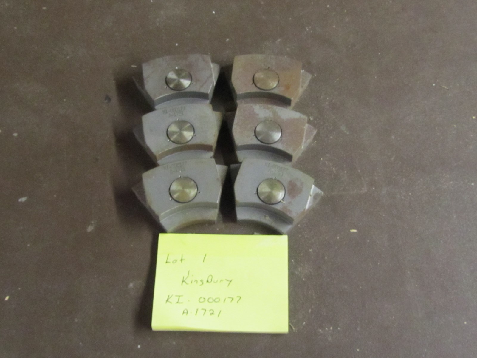 LOT OF 6 Kingsbury KI-000177 Thrust Shoes A-1721 | eBay