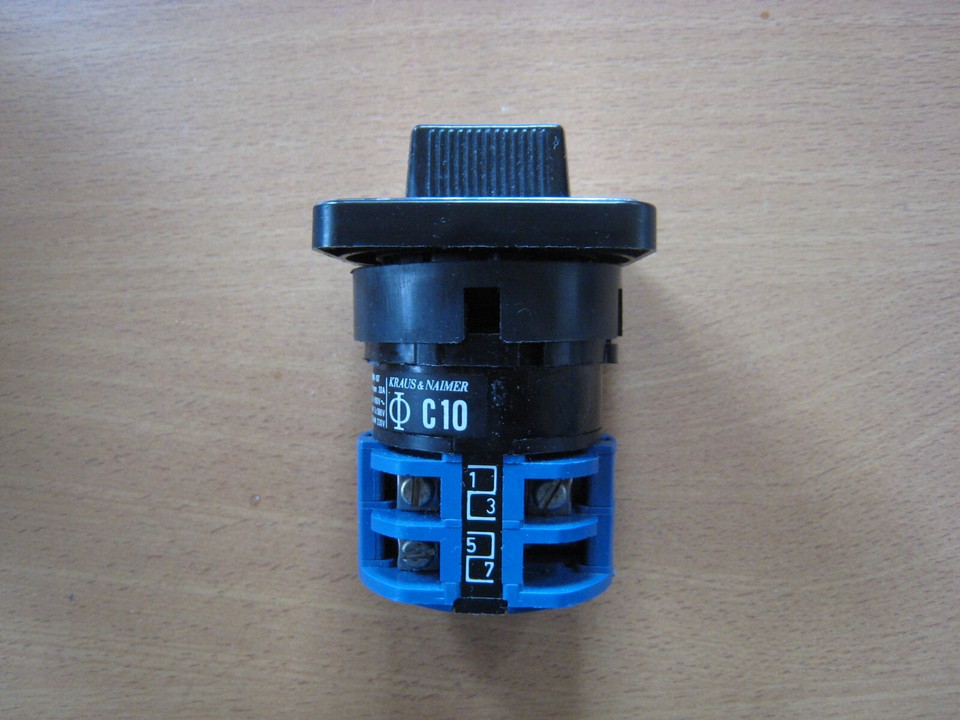 KRAUS & NAIMER ROTARY SWITCH VDE 0660-1/BS5419 (MADE IN W. GERMANY ...