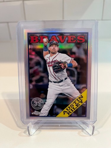 2023 Topps Chrome Baseball Austin Riley 35th Anniversary 1988 #88BC-3 ...