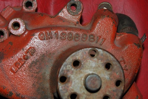 1971 3969811 L2270 DATED WATER PUMP 396 402 454 CAMARO CHEVELLE NOVA ...