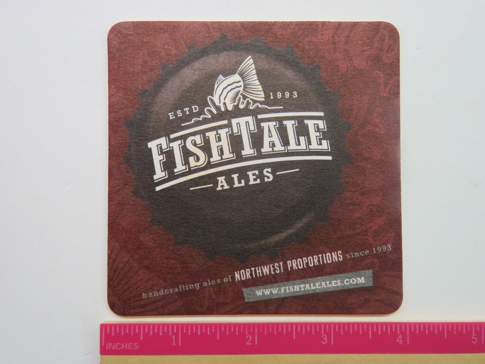 Beer Brewery Coaster ~ FISH TALE Brew Pub Ales ~ Olympia, WASHINGTON ...
