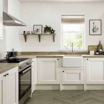 Howdens Discontinued Fairford Porcelain Kitchen Range | eBay UK