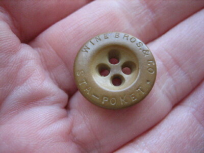 Vintage WINE BROS & CO. STA-POKET Verbal Work Clothes / Brand Button ...