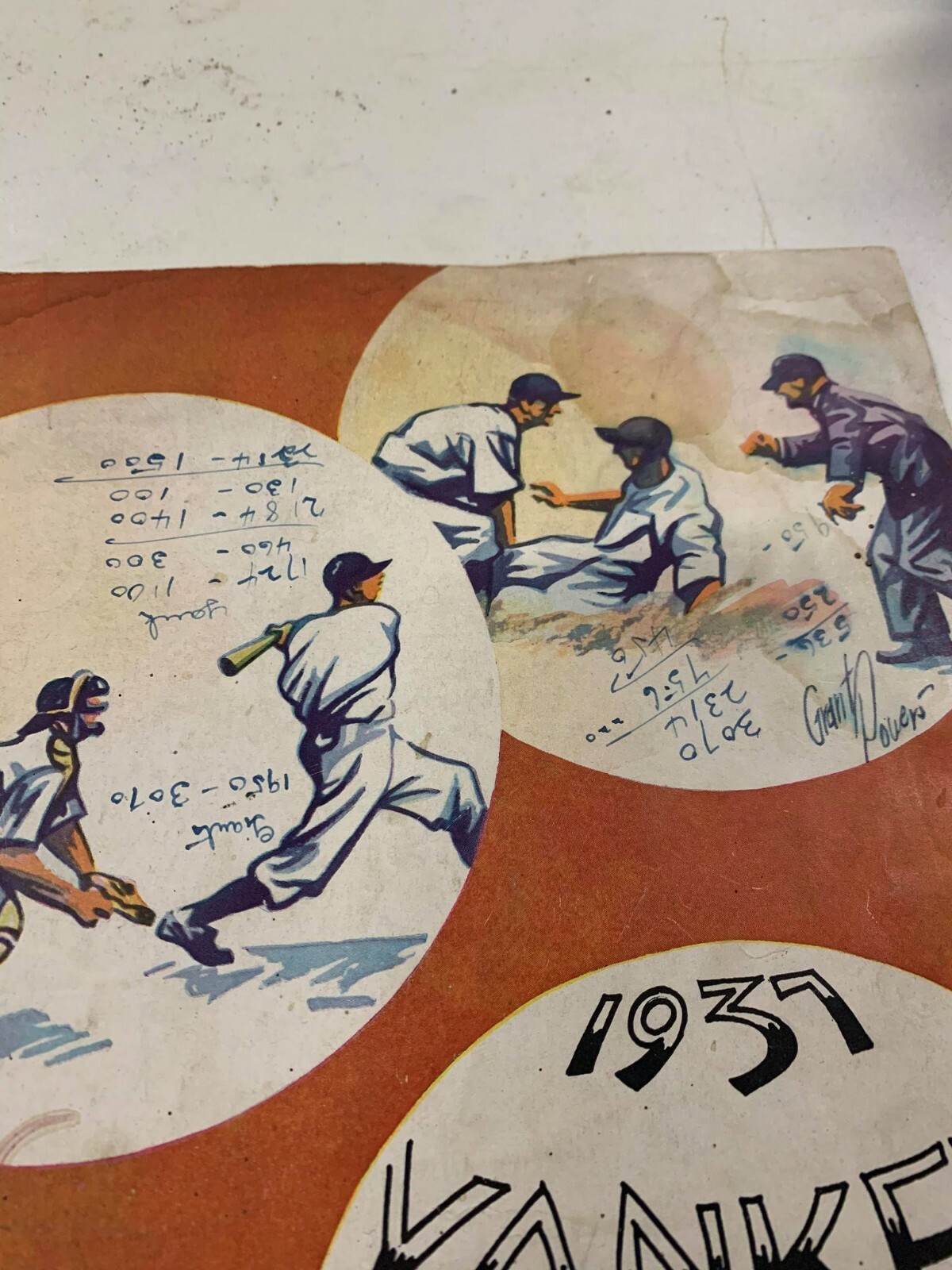 RARE Vintage Original 1937 World Series Program New York Yankees NY ...