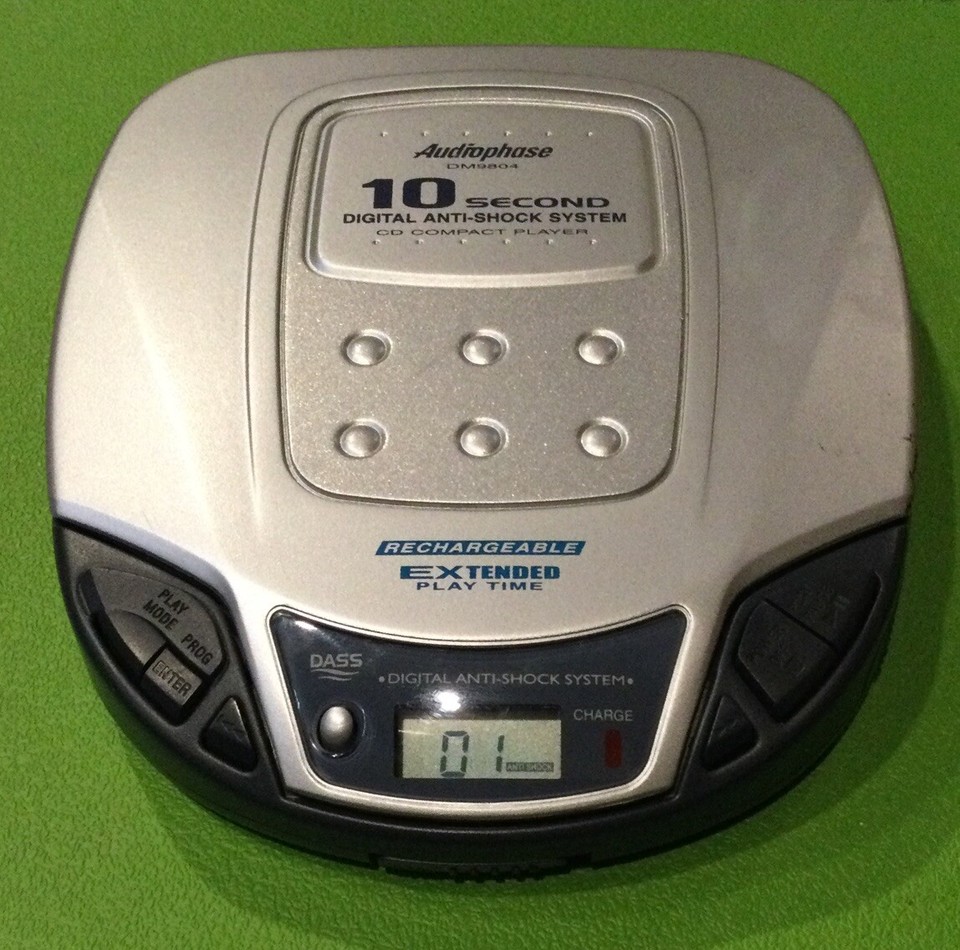 Audiophase DM9804 10 Second Anti-Shock System Portable CD Player ...