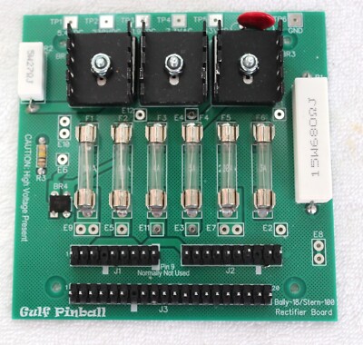 NEW -Rectifier Board for early Bally/Stern pinball games - Solder ...