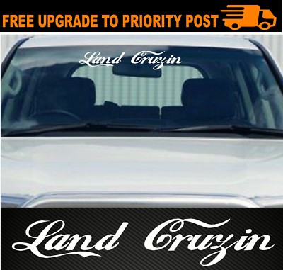 For Toyota Landcruiser troopcarrier CAR 4x4 ute windscreen STICKER ...