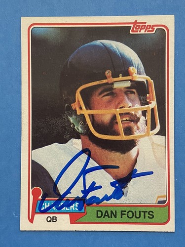 DAN FOUTS Signed HOF 1981 Topps #265 SD Chargers Oregon Ducks Autograph ...