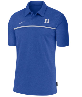 DUKE BLUE DEVILS COACHES POLO SHIRT- NIKE-EMBROIDERED-LARGE & XL-NWT ...