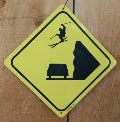 Snow Ski Skier Skiing Crossing Xing Symbol Highway Route Sign | eBay
