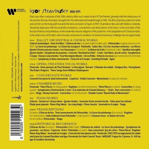 IGOR STRAVINSKY Edition 23CD BOX SET BRAND NEW Ballet Opera Chamber ...
