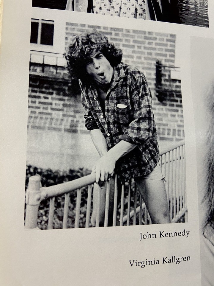 JOHN F KENNEDY Jr. 1979 PHILIPS ACADEMY HIGH SCHOOL YEARBOOK ANDOVER ...