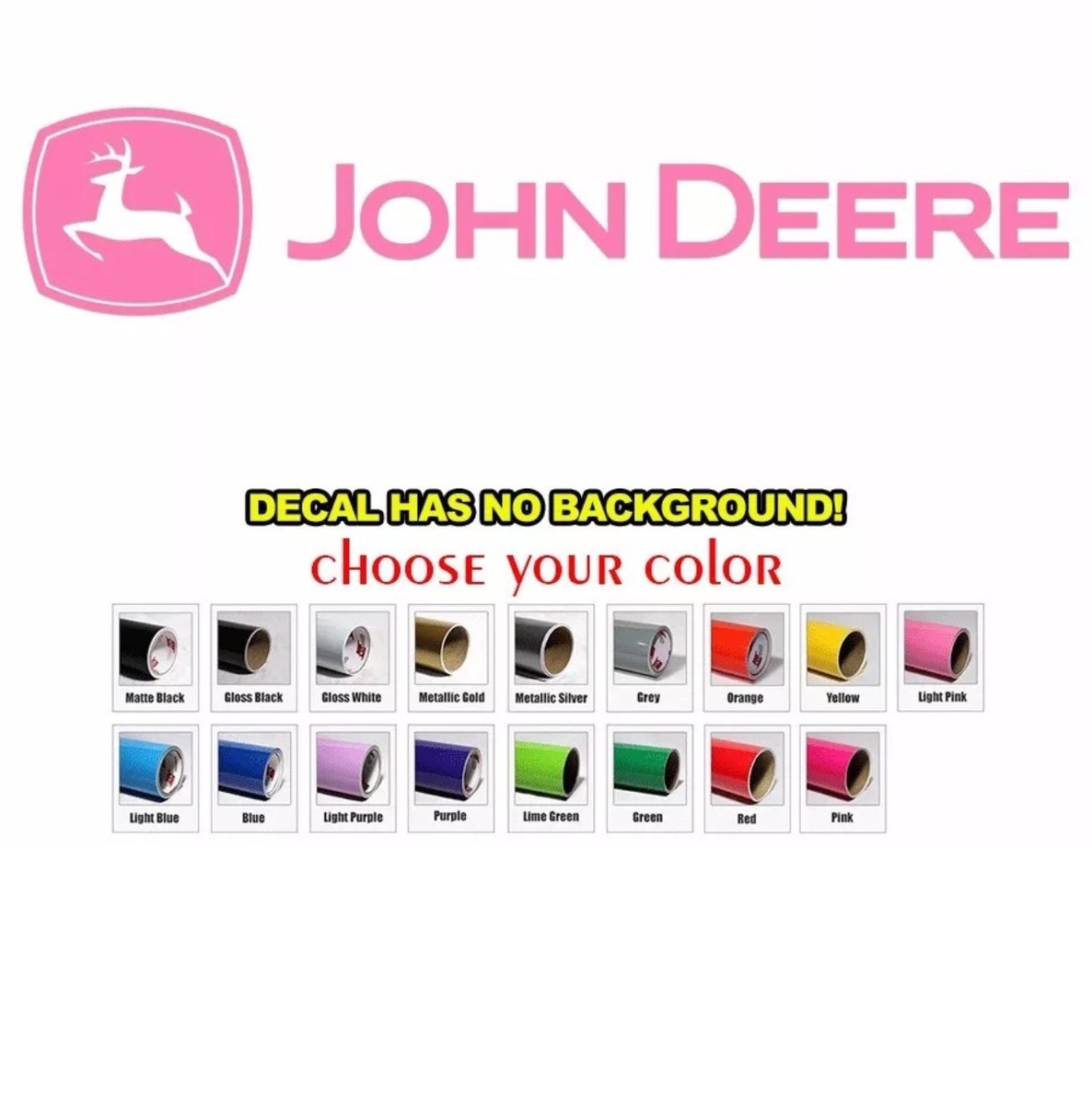 John Deere Printable Logo John Deere (4 Pack) Original Equipment Label