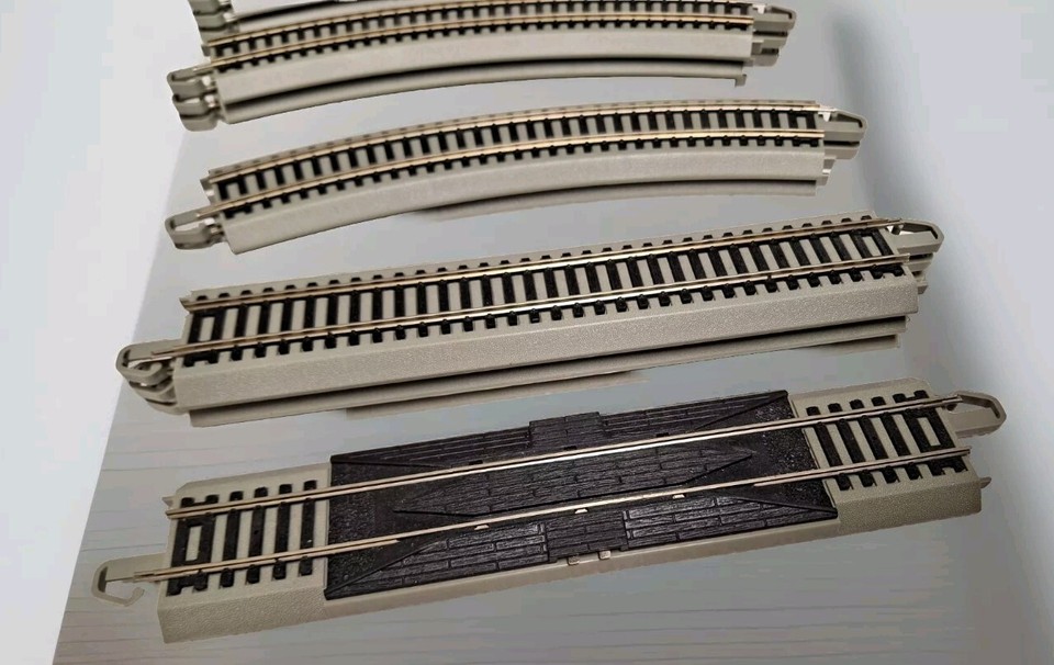 BACHMANN HO SCALE EZ SNAP BLACK TRACK~SET 4 STRAIGHT 11 CURVED CLEAN~15 ...