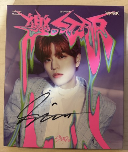 STRAY KIDS [Rock Star] Seungmin Autographed Signed Digipack Album MINT ...