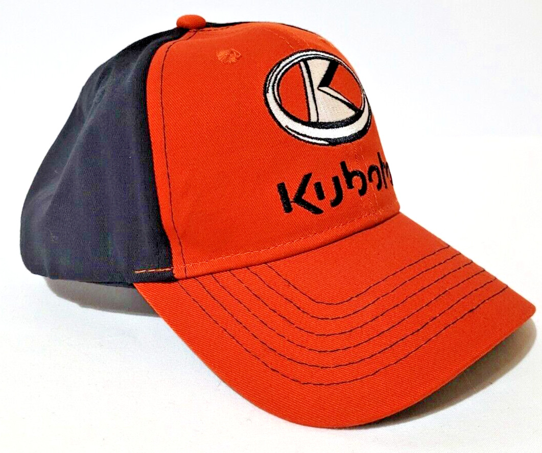 Kubota Hat K-Products Adult Tractor Logo Cap Orange/B… - Gem
