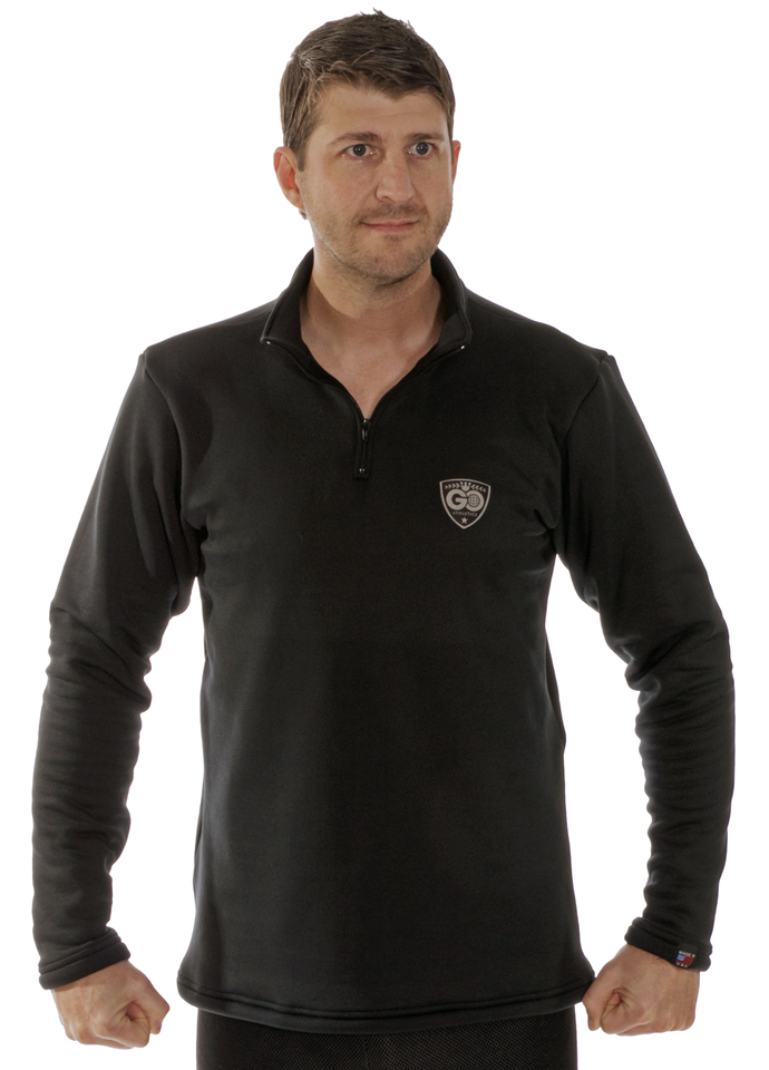 mens extra warm subzero weather coldgear base layer 1/4 zip extreme ...