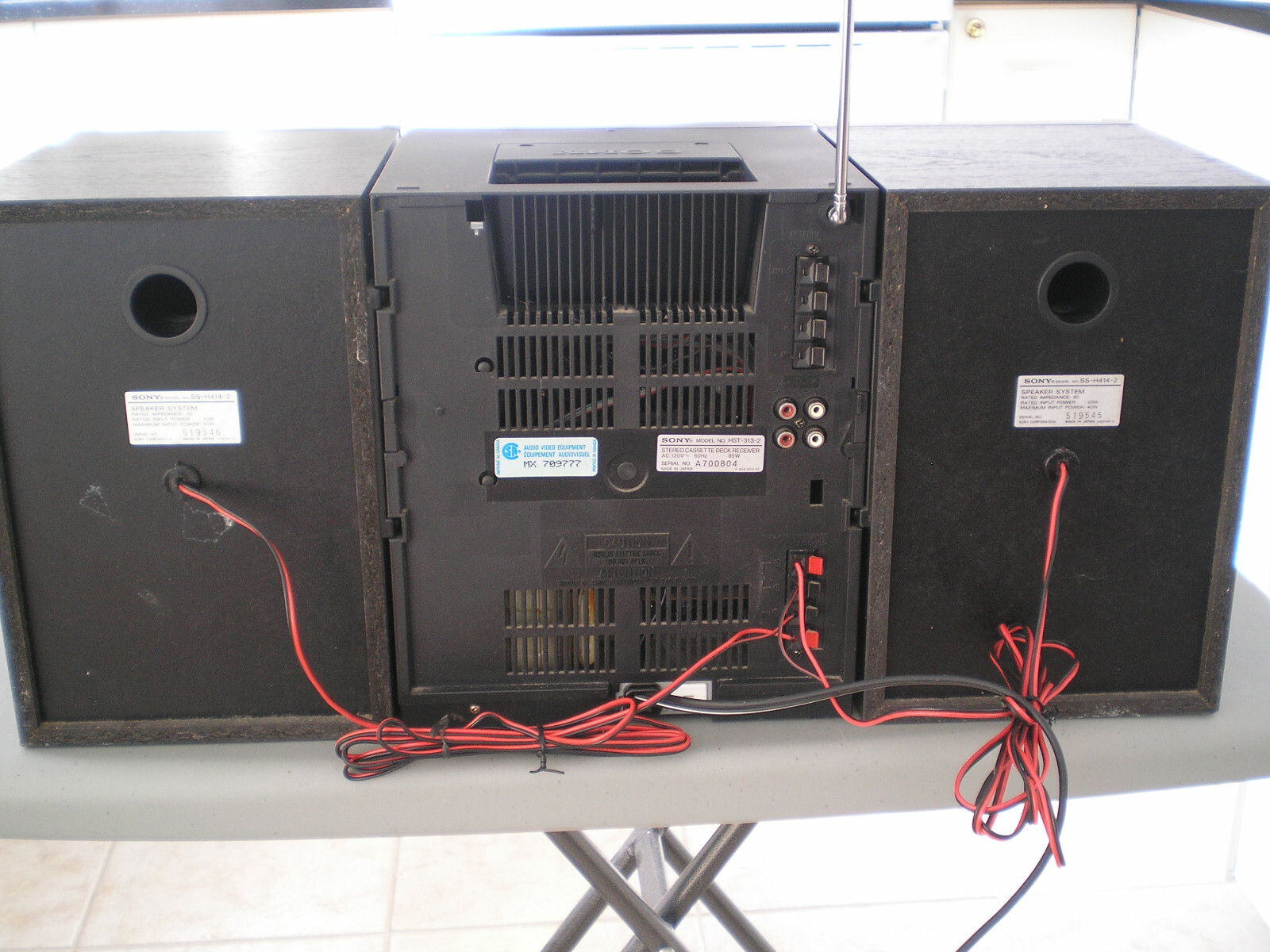 Sony FH-313 RII AM/FM Stereo portable Radio, Phono input & CD input ...