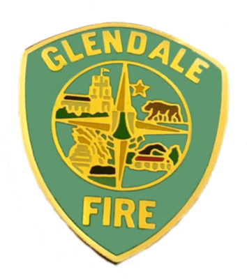 Fire Pins Glendale Fire Department Patch PIN Vintage Historic Lapel ...