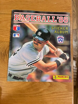 Panini Baseball 1988 Sticker Album Don Mattingly cover (some stickers ...