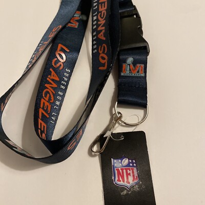 Super Bowl (56) LVI NFL Lanyard Los Angeles Wincraft Detachable Key ...