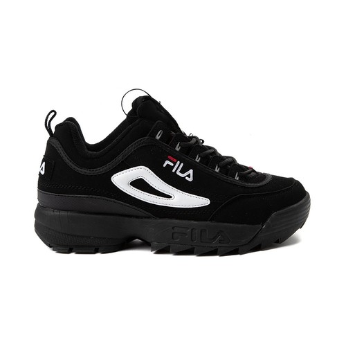 NEW Mens Fila Disruptor II Premium Athletic Sneaker Black White Red 2 ...