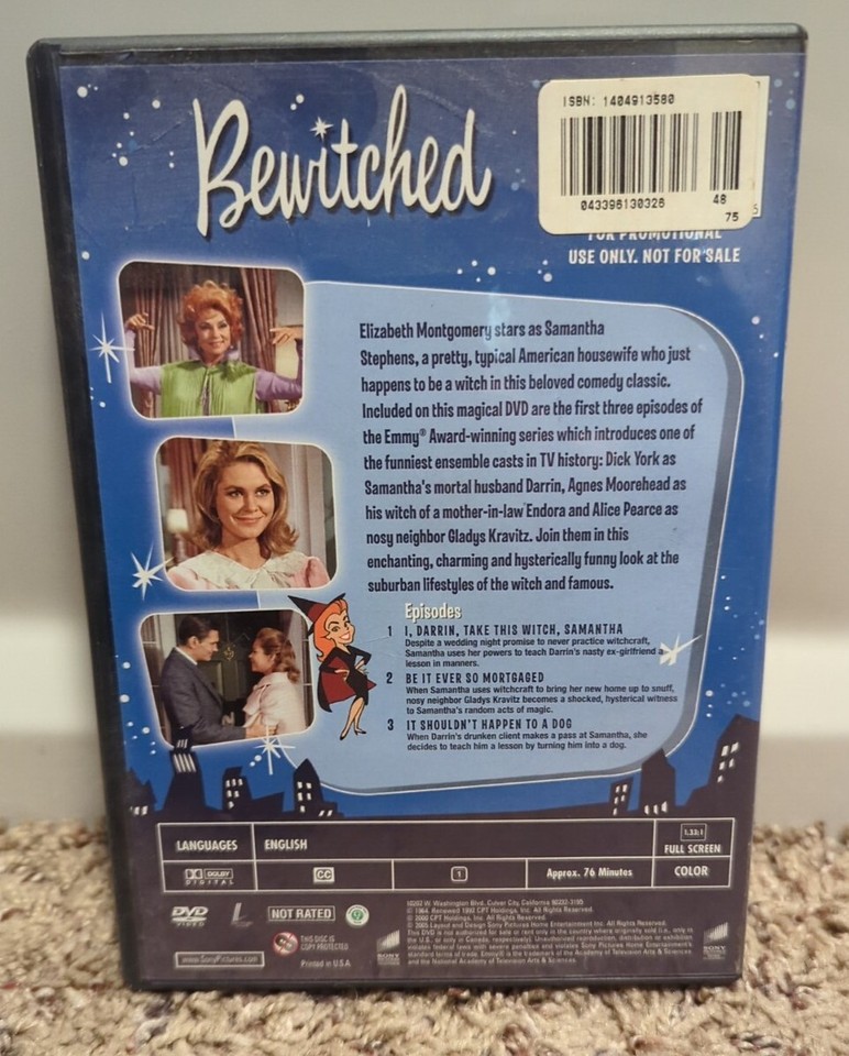 Bewitched: The First Three Episodes from the First Season (DVD, 2005 ...