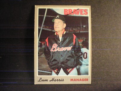 1970 Topps Baseball Braves Lum Harris Card # 86 | eBay