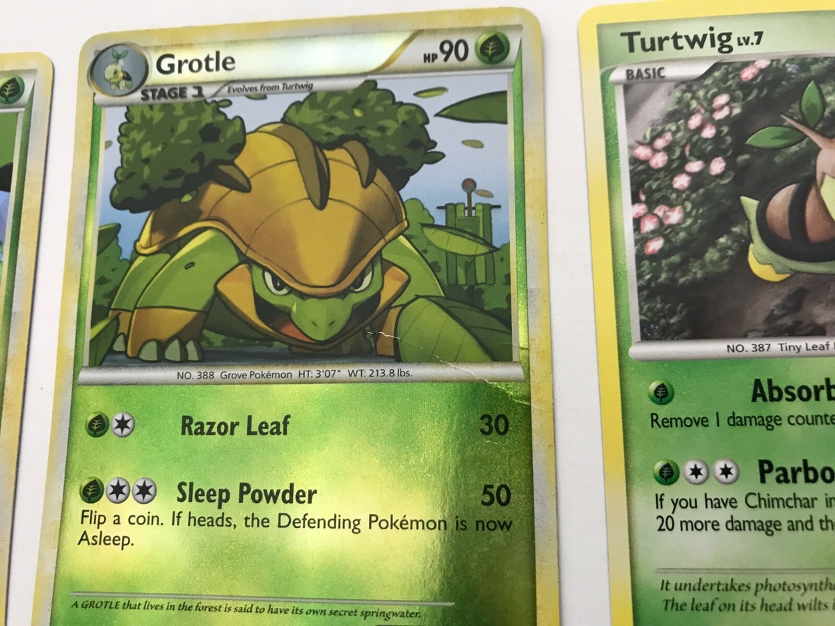 Turtwig Grotle And Torterra Cards