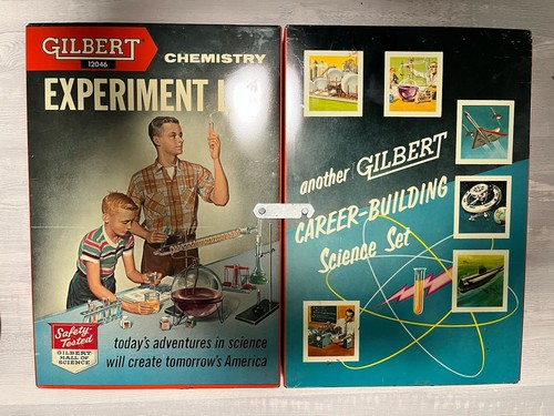 VTG Gilbert chemistry science experiment lab 12045 gatefold 1950s | eBay
