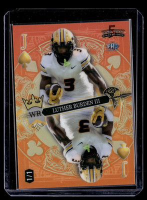 2024 Luther Burden 1/1 WILD CARD 5 Card Draw Stacked Deck | eBay