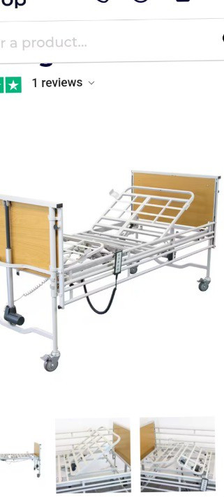 Pro Low Hospital Profiling Bed used for 3 weeks only still in mint ...