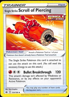 Single Strike Scroll of the Piercing 154/198 - Chilling Reign ...