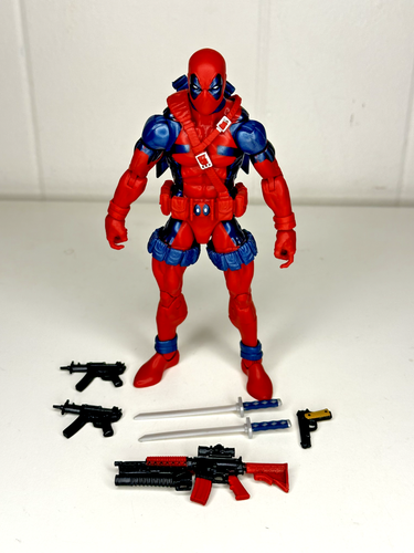 Marvel Legends Retro Card X FORCE DEADPOOL 100% Complete Mint XMen VHTF ...
