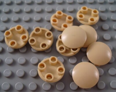 LEGO Lot of 10 Tan 2x2 Round Boat Bottom Plate Pieces | eBay