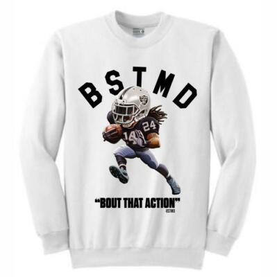 NEW ART SOCIETY x SWOD BSTMD TOON WHITE Crew Sweater SMALL-3XLARGE MADE ...