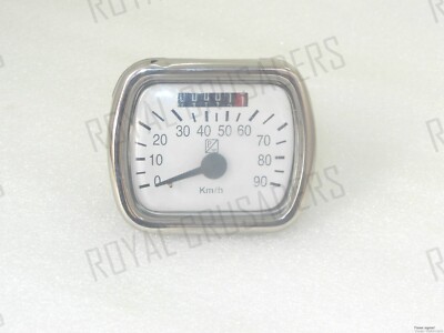 NEW VESPA SPEEDOMETER 90 KMPH VL WHITE FACED #VP623 | eBay