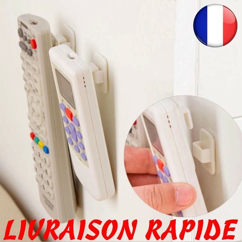 Hooks 2 Pairs 4 Piece Sticky TV Set Air Conditioner Remote Control Wall ...