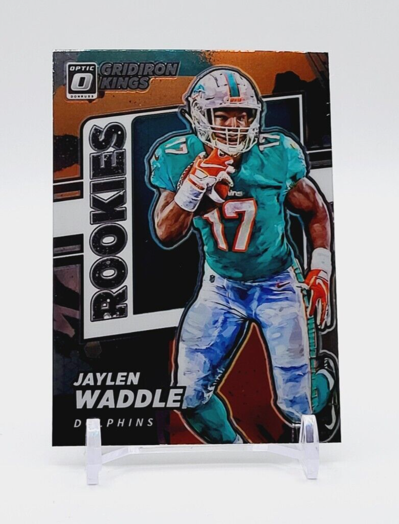 Jaylen Waddle ROOKIE CARD "Gridiron Kings" 2021 Panini Donruss Optic # ...