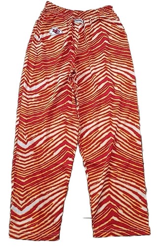 Zubaz Kansas City Chiefs Red/Gold Zebra Pants Logo Large NFL | eBay