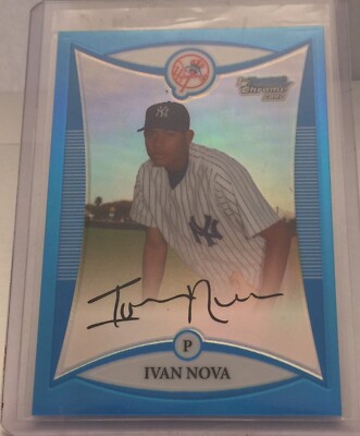 IVAN NOVA 2008 BOWMAN CHROME BLUE REFRACTOR ROOKIE CARD ! 100/150 ! | eBay
