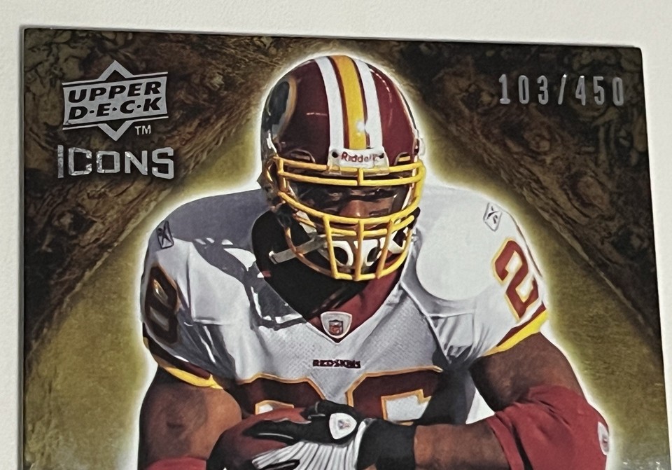 Clinton Portis 2009 ICONS Football Upper Deck #IC-CP /450 - Redskins ...