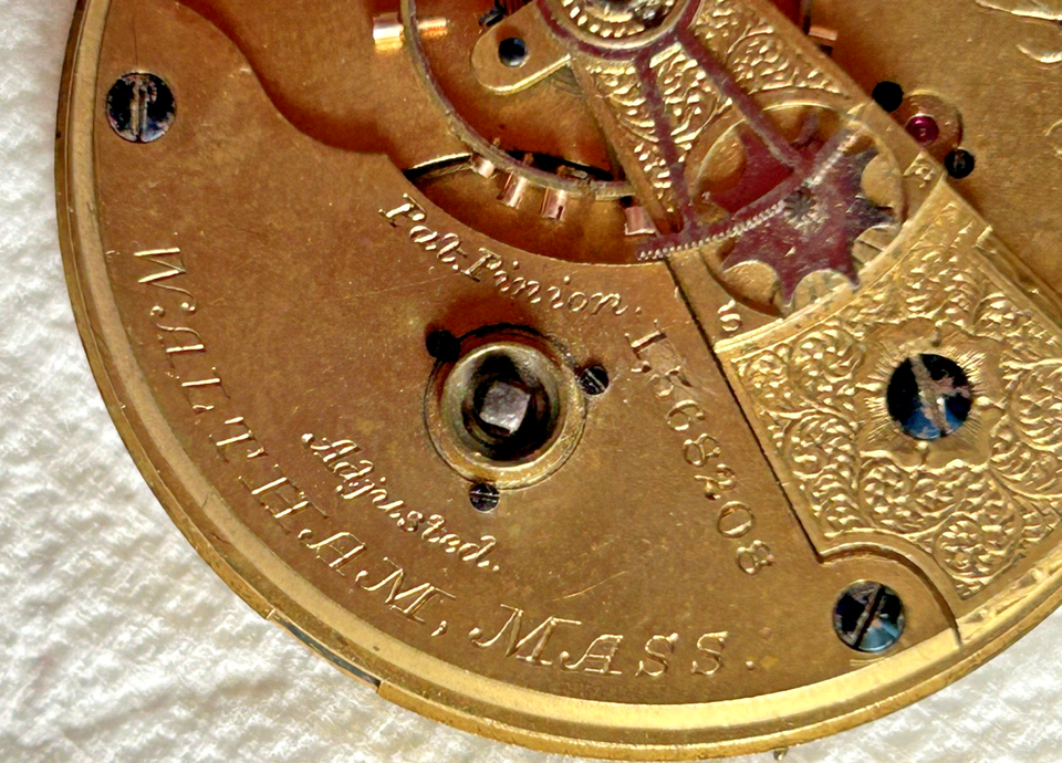 Vintage Waltham Appleton Tracy 18s 15J Model 1877 Pocket Watch Movement ...
